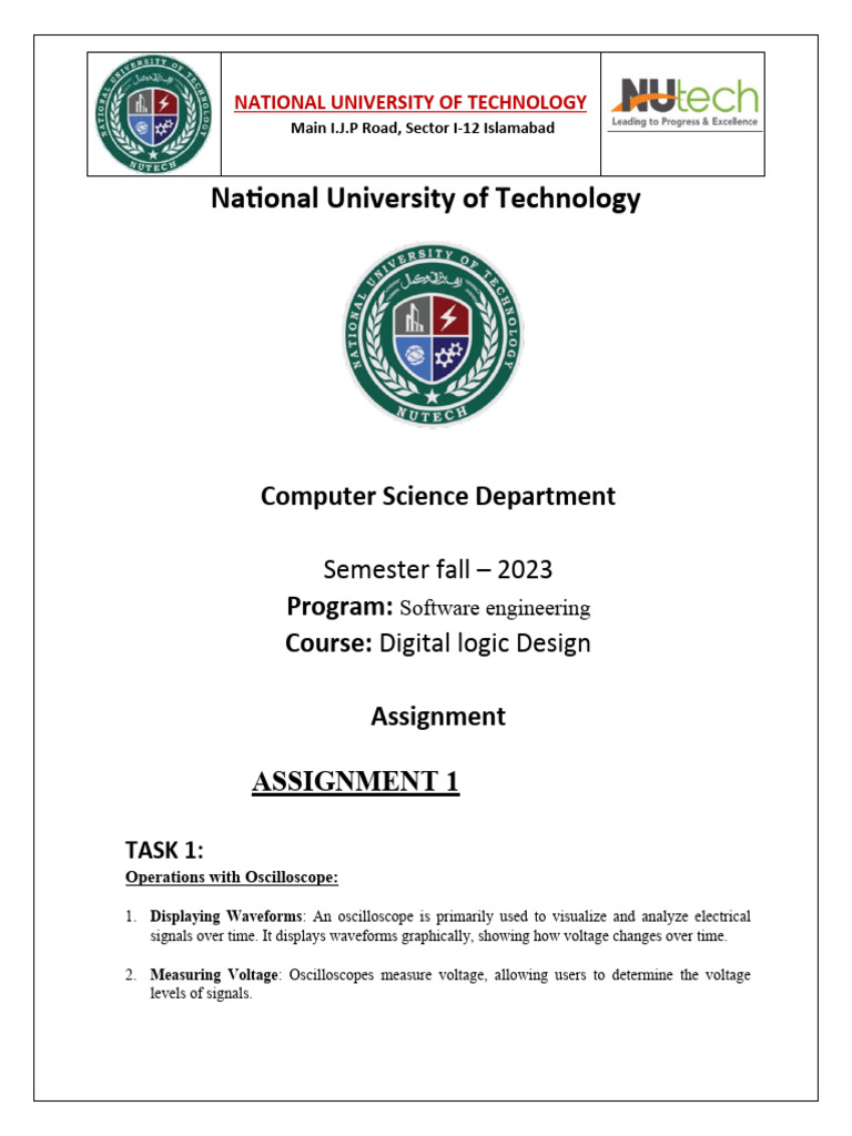 Dld Assignment Pdf Decimal Amplitude
