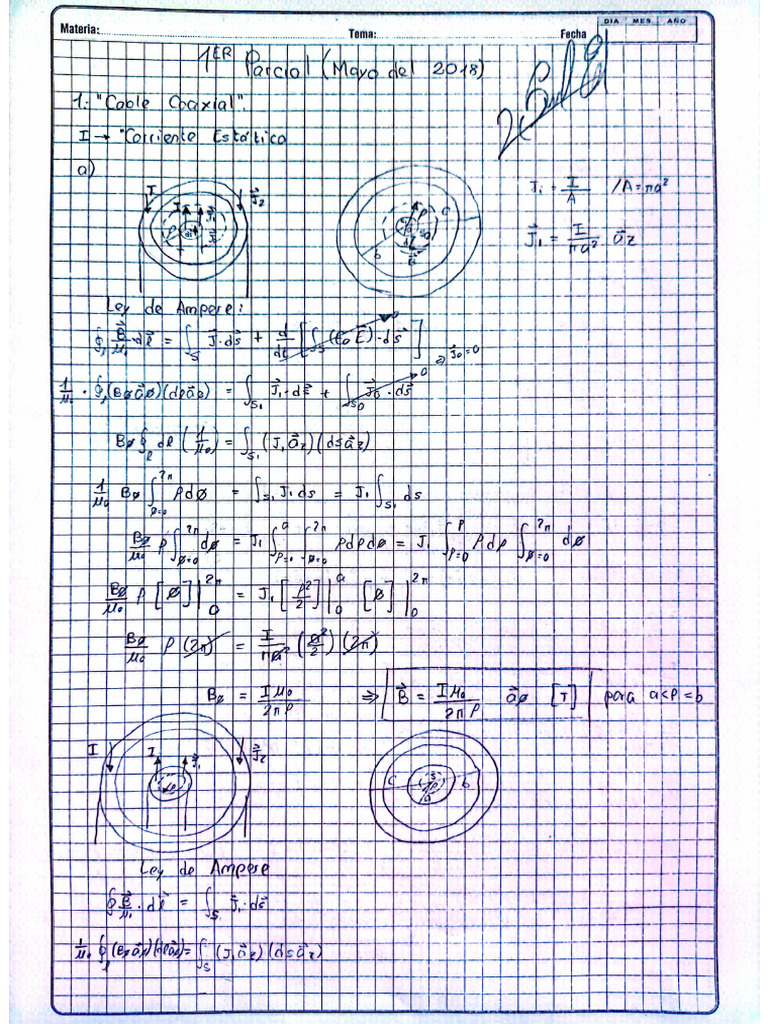 Examenes Pasados Resueltos Electromagnetismo 1P Samcc | PDF