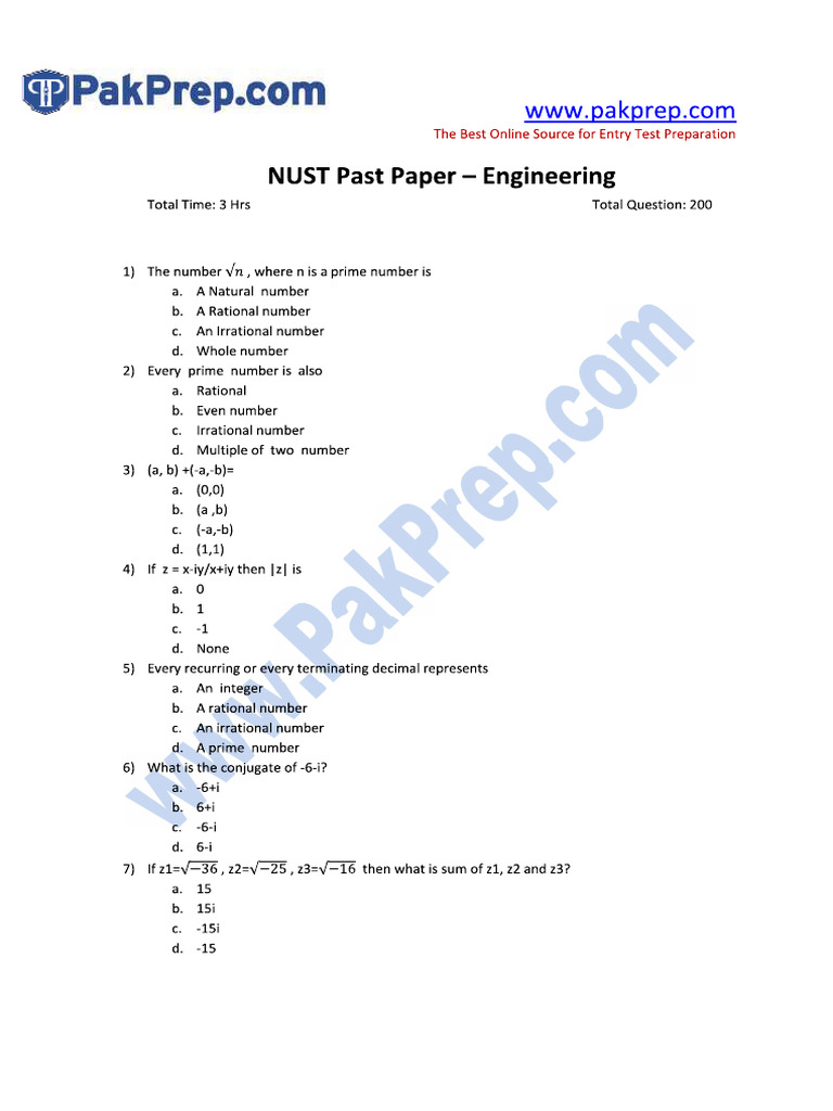 NET Past Paper | PDF