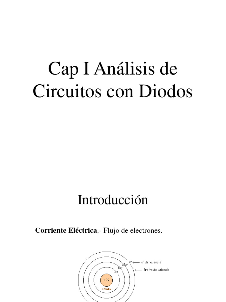 Cap I Analogica I | PDF | Semiconductores | Corriente eléctrica