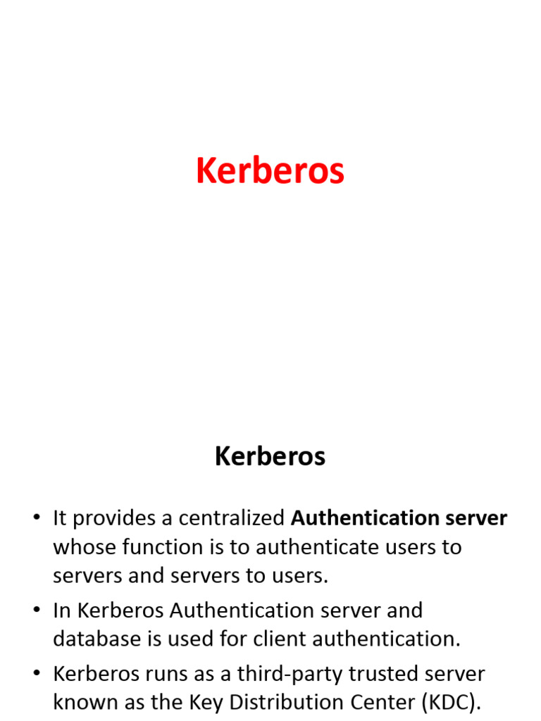 Kerberos | PDF