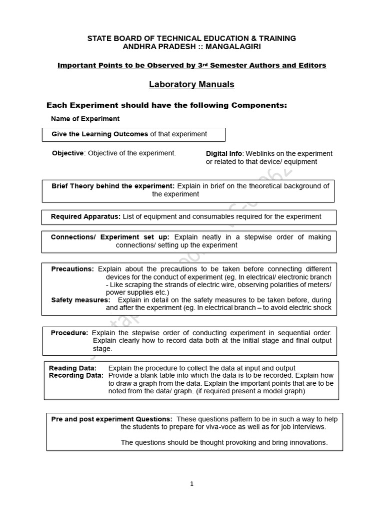 061223-Authors - Guidelines 3 Sem Lab Manuals-1 | PDF | Experiment ...