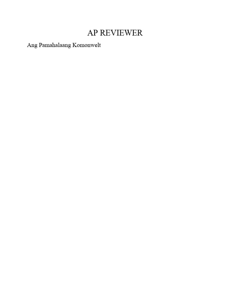 AP Reviewer | PDF