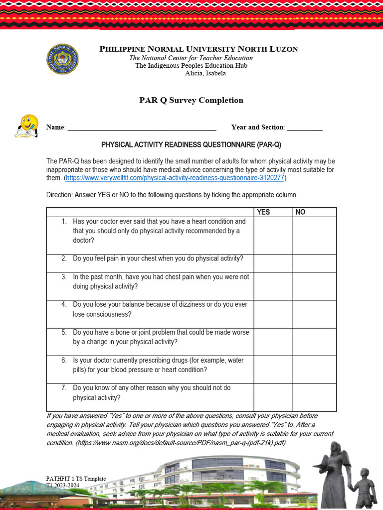 PATHFIT 1 Task Sheet Template 2023 2024 | PDF | Aerobic Exercise | High Intensity Interval Training