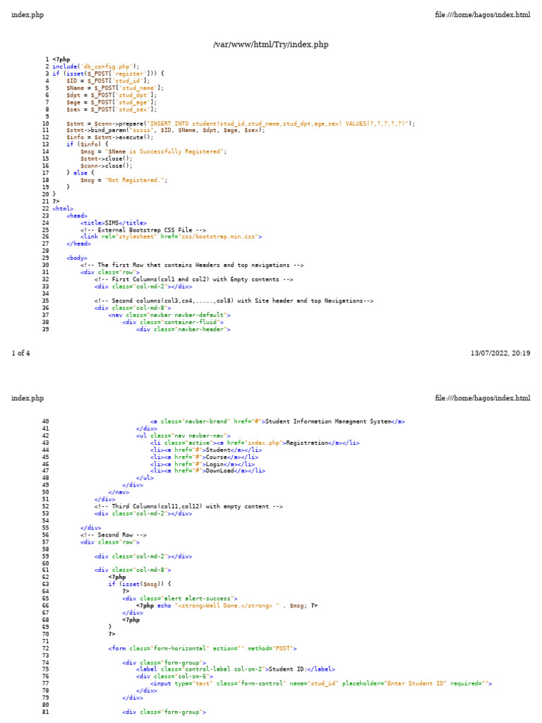 Database Connectivity and Insert New Record | PDF