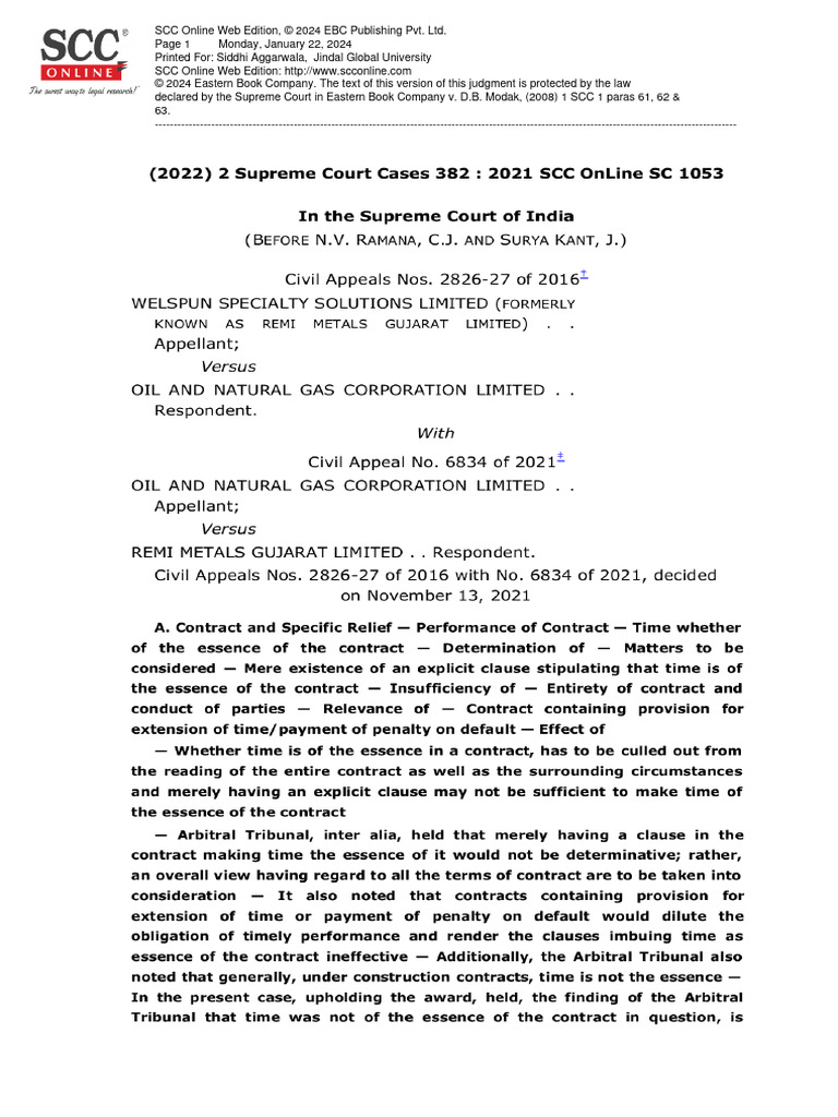 J 2022 2 SCC 38222 125239 1 21 | PDF | Separation Of Powers | Government