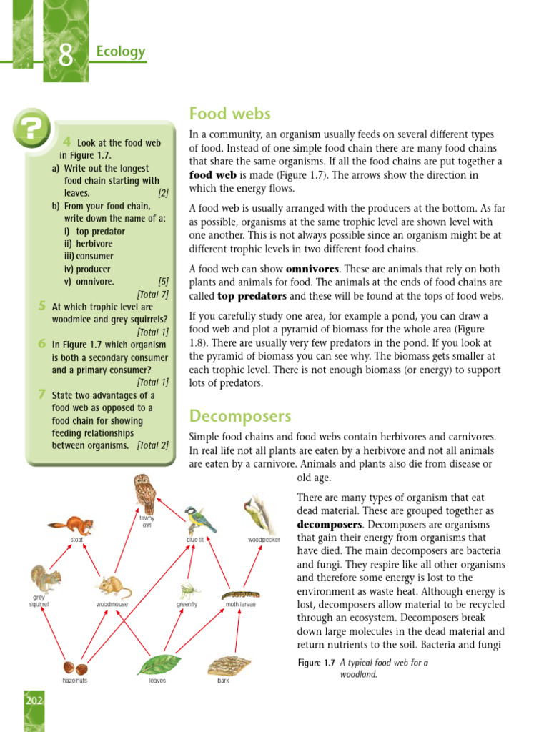 Longman Science Biology 11 To 14 Sample | PDF | Food Web | Foods