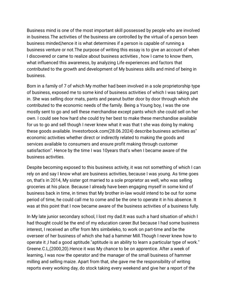 EBS Assignment | PDF | Entrepreneurship | Economies