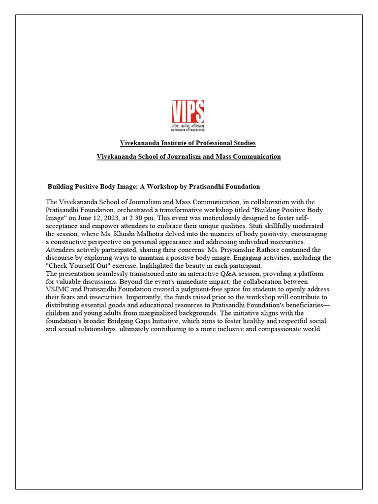 Report Positive Vips PDF | PDF