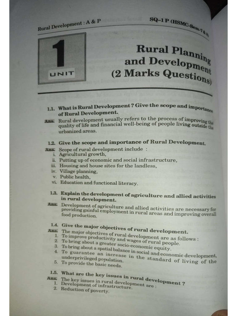 Rural Development | PDF