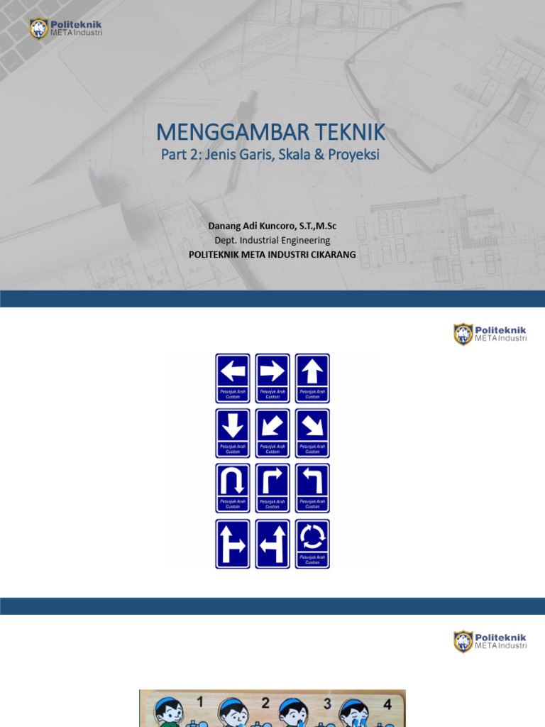 Materi Gamtek 2 - Jenis Garis, Skala & Proyeksi | PDF