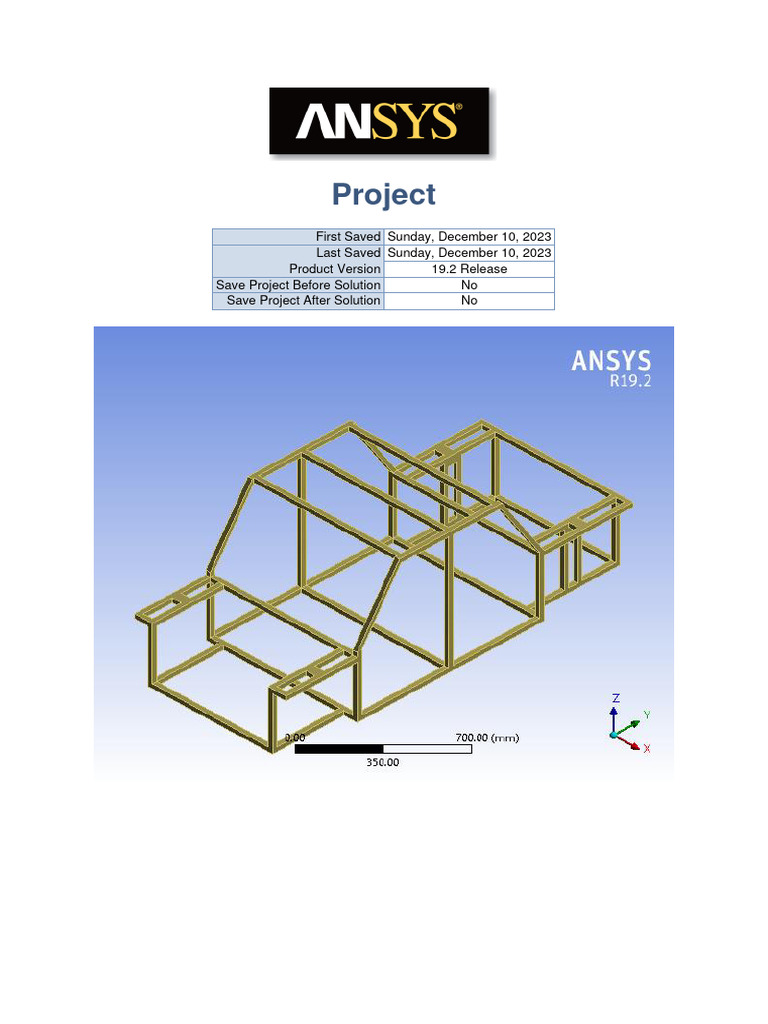 Analysis of Car Frame | PDF | Strength Of Materials | Young's Modulus