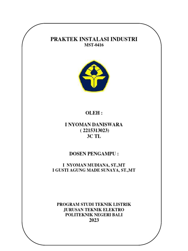 Praktek Instalasi Industri | PDF