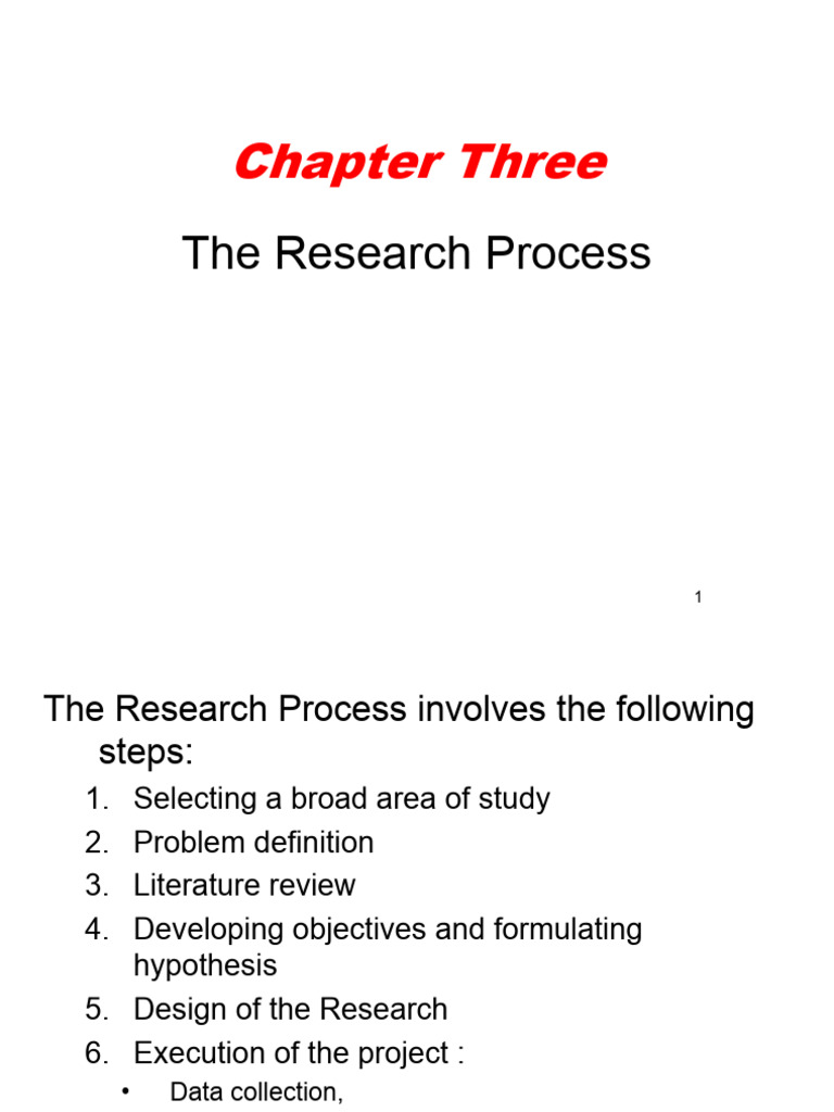 Chapter 3 Research Process Ab | PDF | Hypothesis | Quantitative Research
