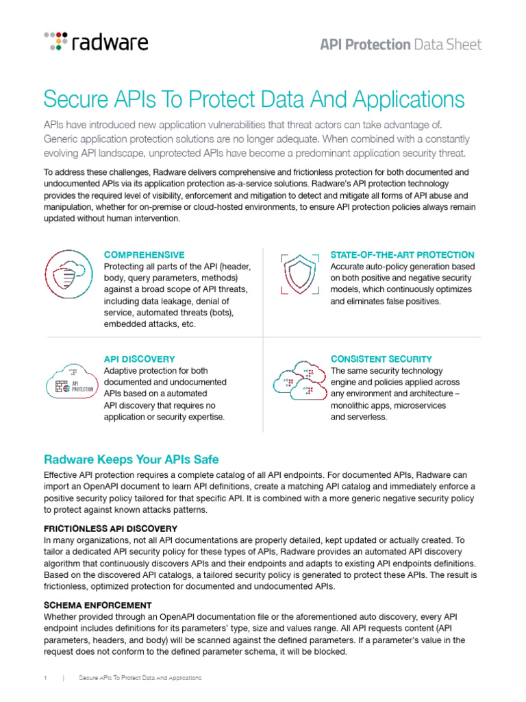 API-Protection-Datasheet 2022 DS | PDF | Computer Security | Security