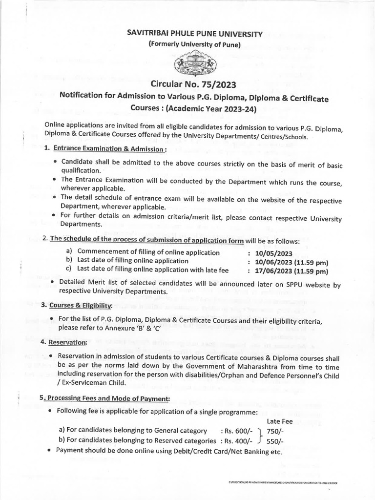 Notification Annexure B | PDF