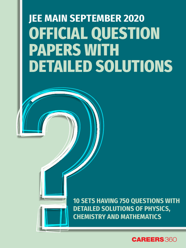JEE Main September 2020 Official Question Papers | PDF | Coordination ...