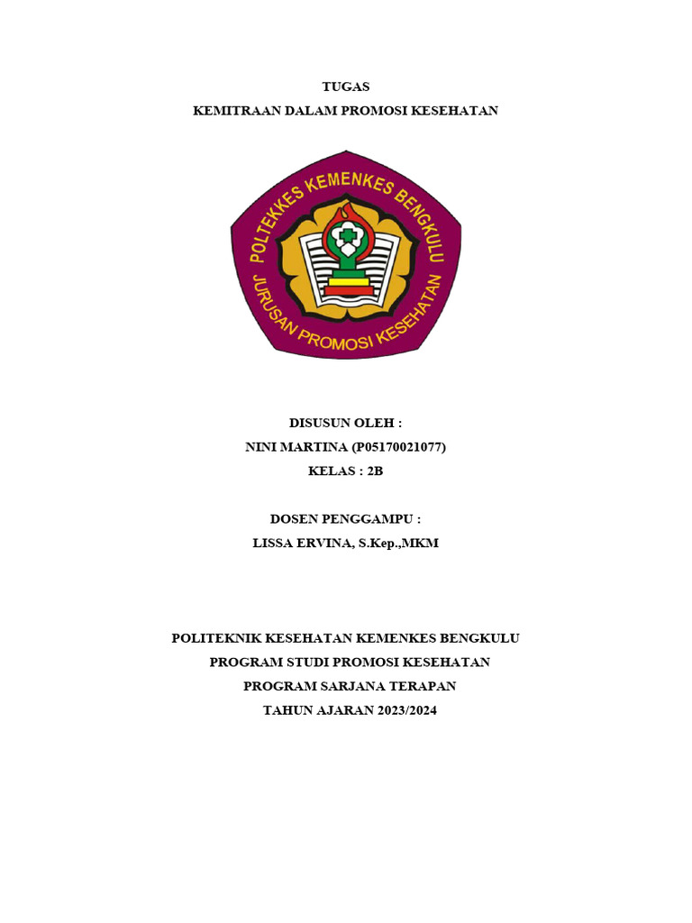 Nini Martina - P05170021077 - 2B - (Perbedaan Mou& Perjanjian) | PDF