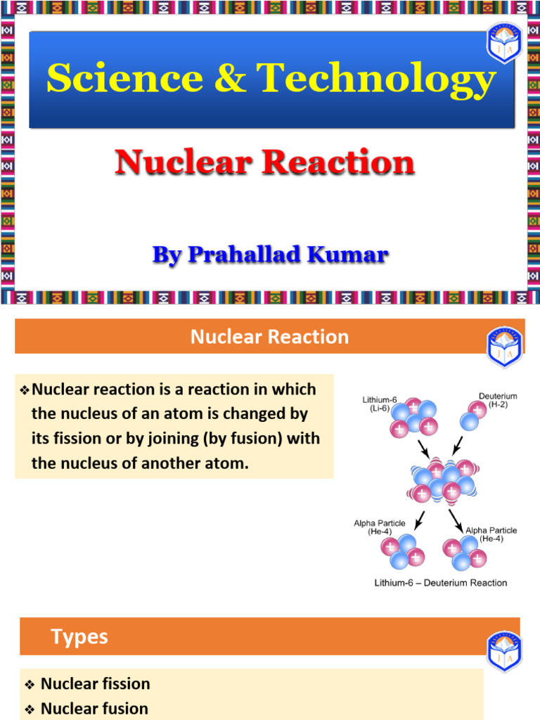 Nuclear Reaction | PDF | Nuclear Fission | Nuclear Reaction