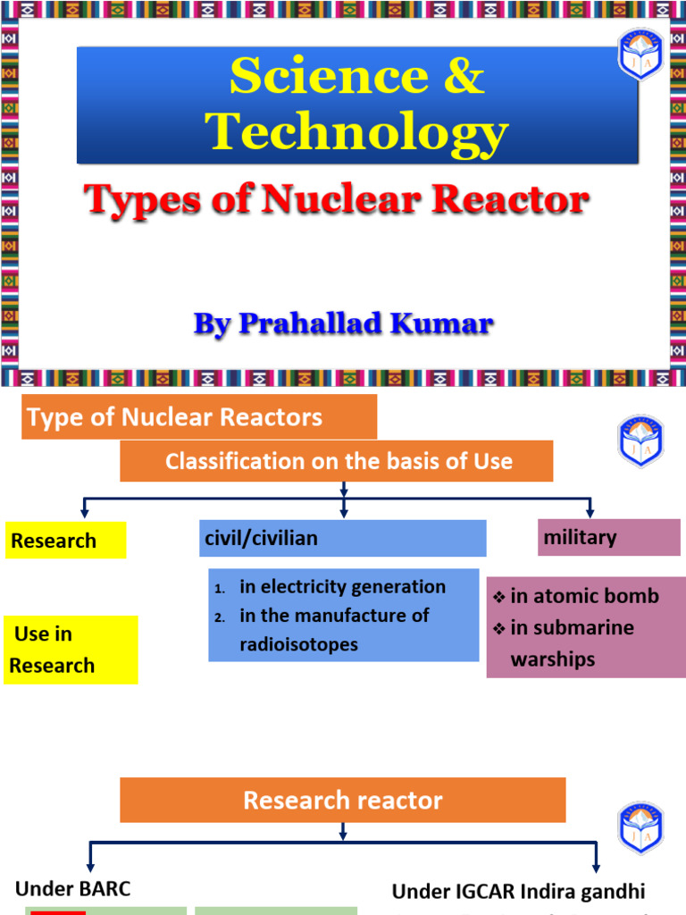 Types of Nuclear Reactor | PDF | Nuclear Reactor | Pressurized Water ...