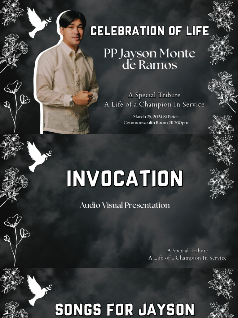 Jayson Monte de Ramos Tribute Event | PDF