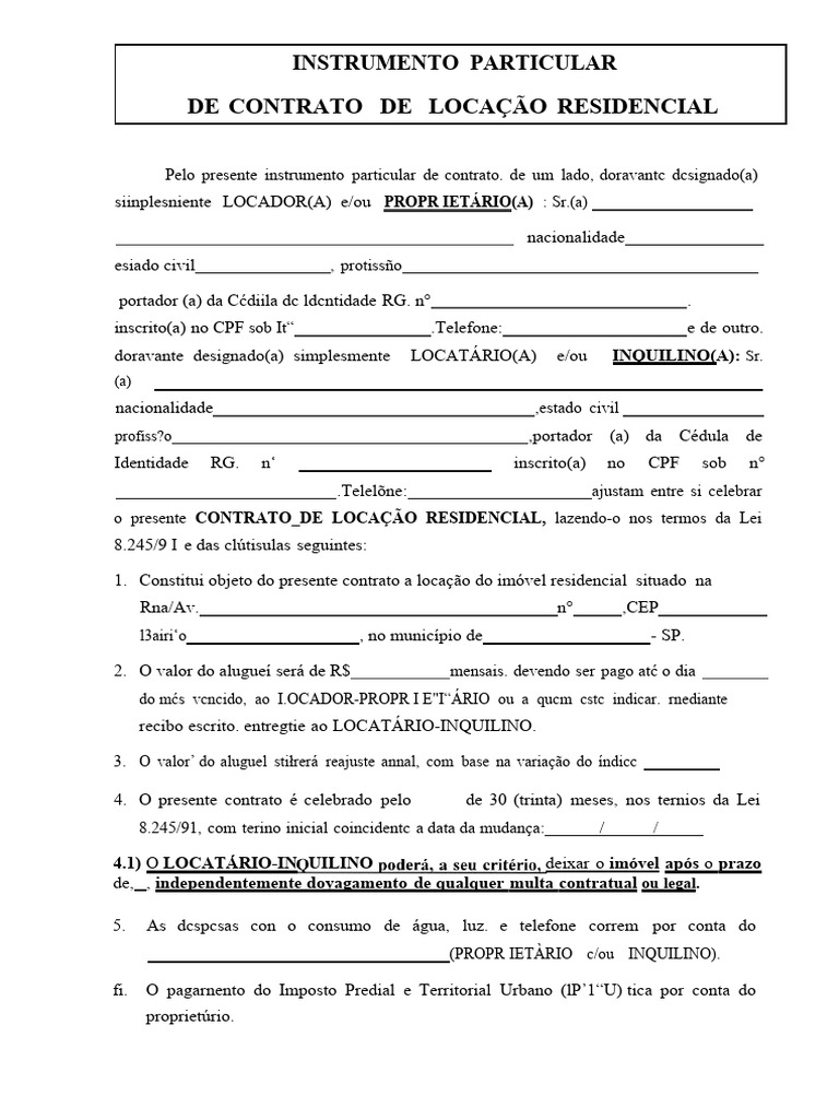 contrato-de-locacao-renda-abrigo | PDF | Aluguel | Direito Privado