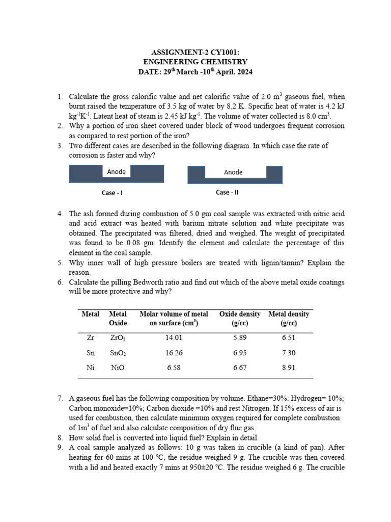 ASSIGNMENT 2 Solution Maths | PDF | Combustion | Coal