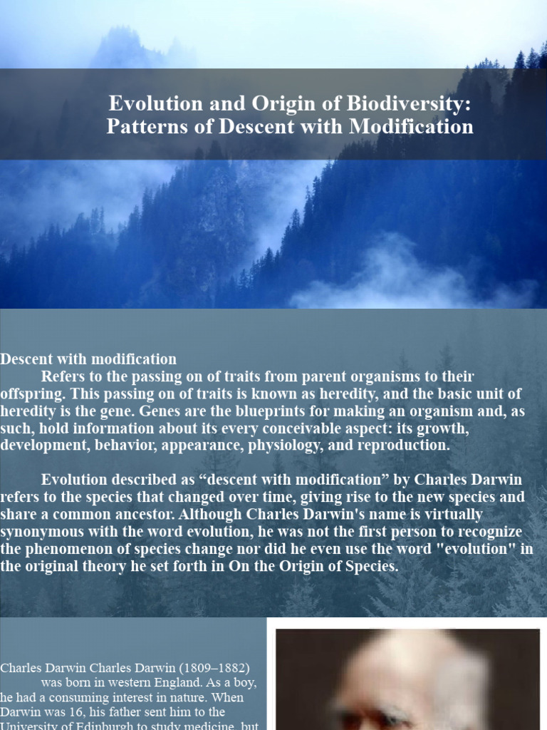 Evolution and Origin of Biodiversity | PDF | Evolution | Hybrid (Biology)