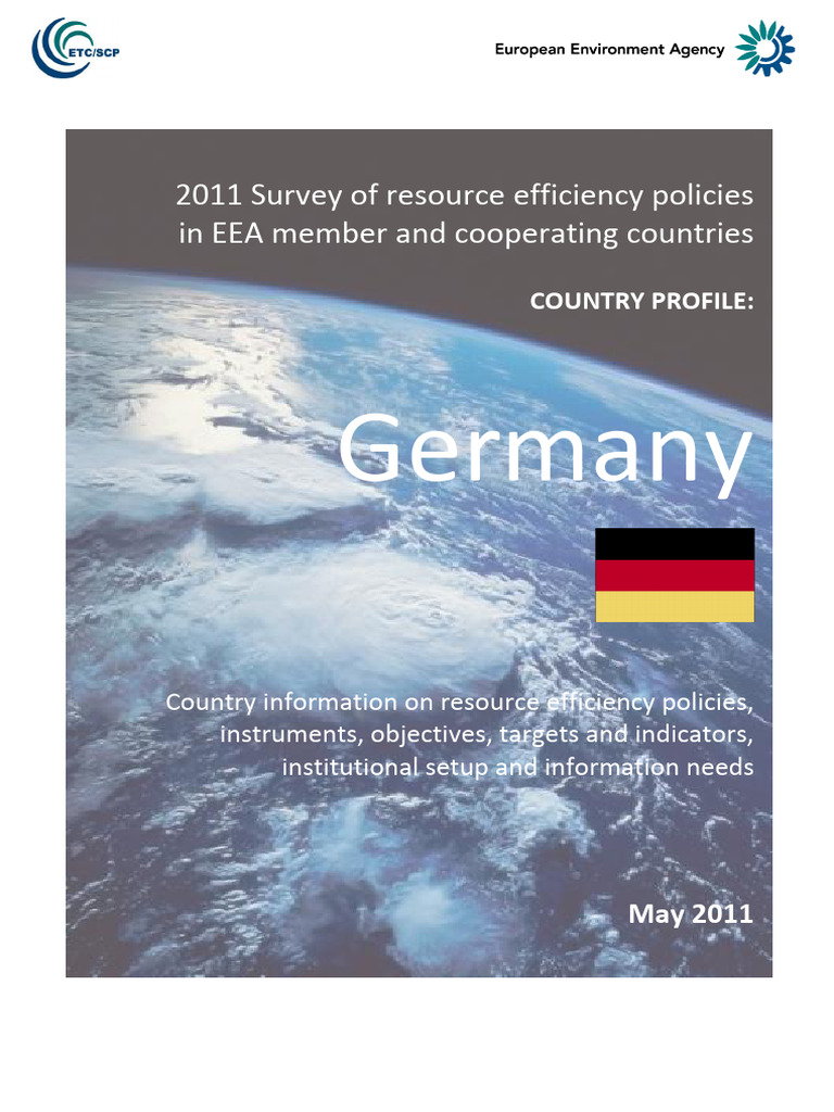 Germany's Resource Efficiency Policies 2011 | PDF | Sustainable ...