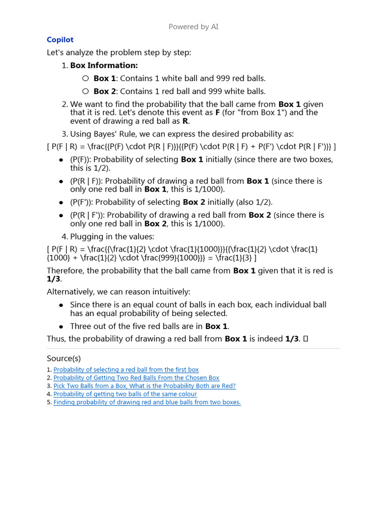 Probability with Bayes' Rule | PDF | Sports & Recreation | Science & Mathematics