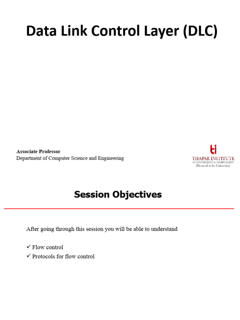 Data Link Control Layer (DLC) | PDF | Transmission Control Protocol | Computer Science