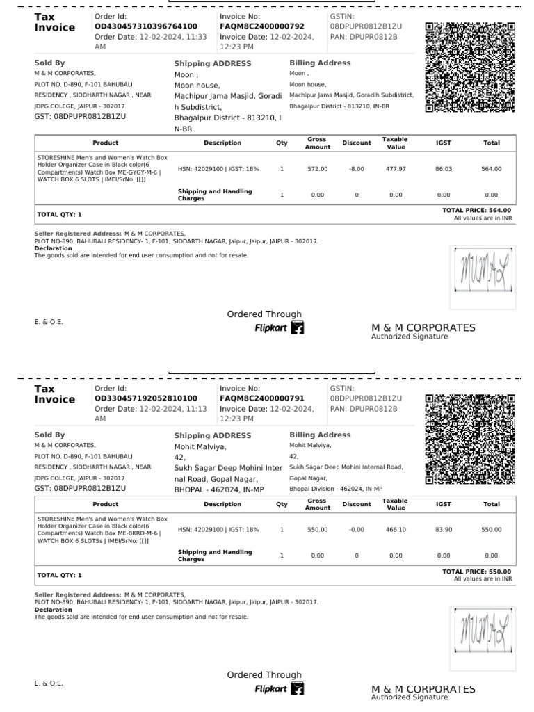 Flipkart Labels 12 Feb 2024-12-23 Cropped | PDF | Invoice | Governance
