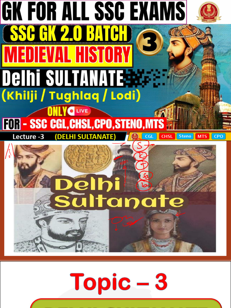 Overview of Delhi Sultanate Rulers | PDF