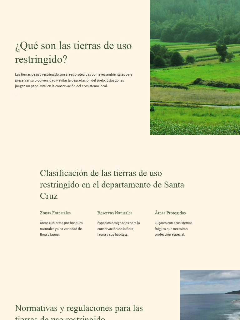 Tierras de Uso Restringido | PDF | Movimiento conservacionista ...