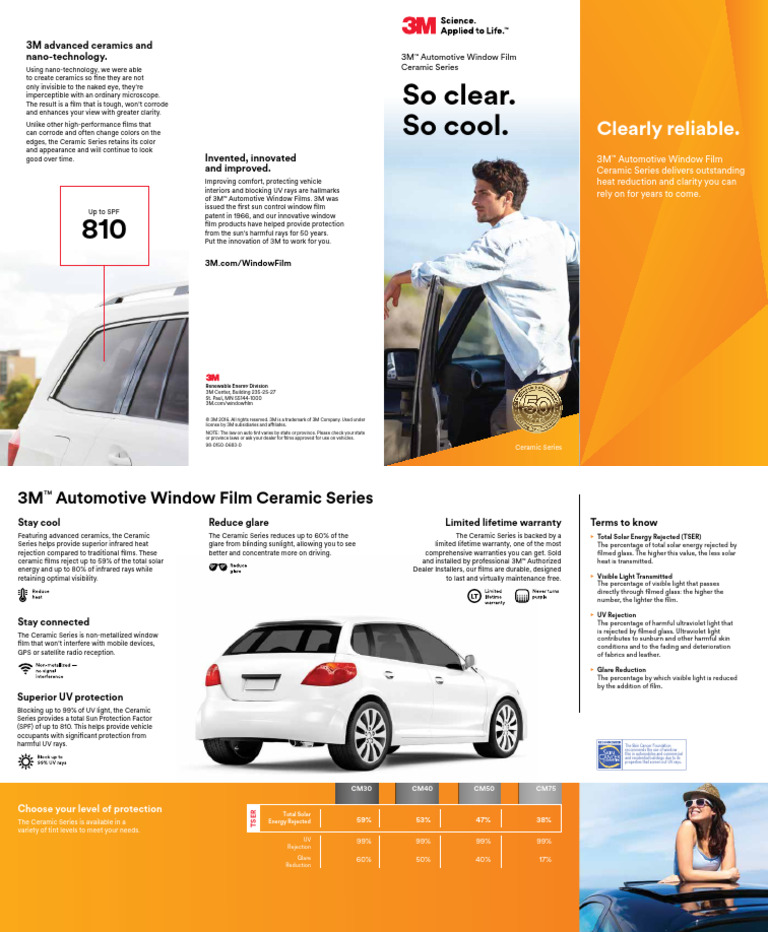 3M Ceramic Brochure | PDF | Ultraviolet | Sunscreen