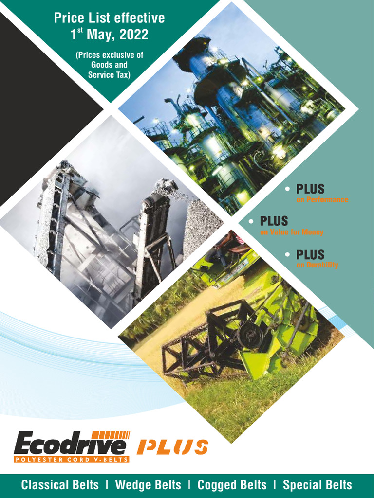 Ecodrive Belts Price List | PDF | Belt (Mechanical) | Mechanical Engineering