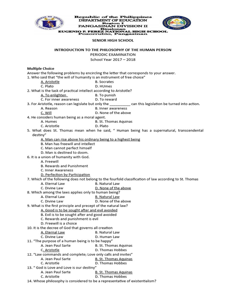 2nd Quarter Exam Intro To Philo Final | PDF | Reason | Knowledge 2nd Quarter Exam Intro To Philo Final | PDF | Reason | Knowledge