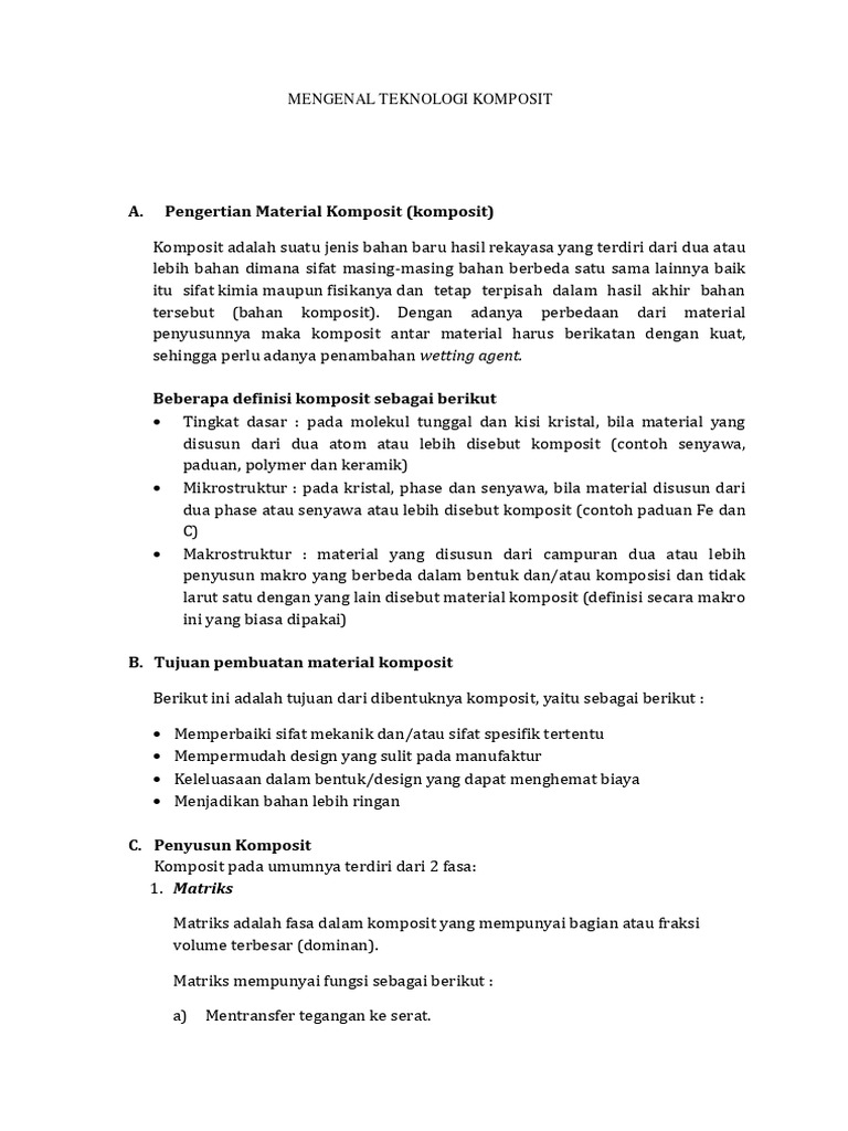 Mengenal Material-Komposit | PDF