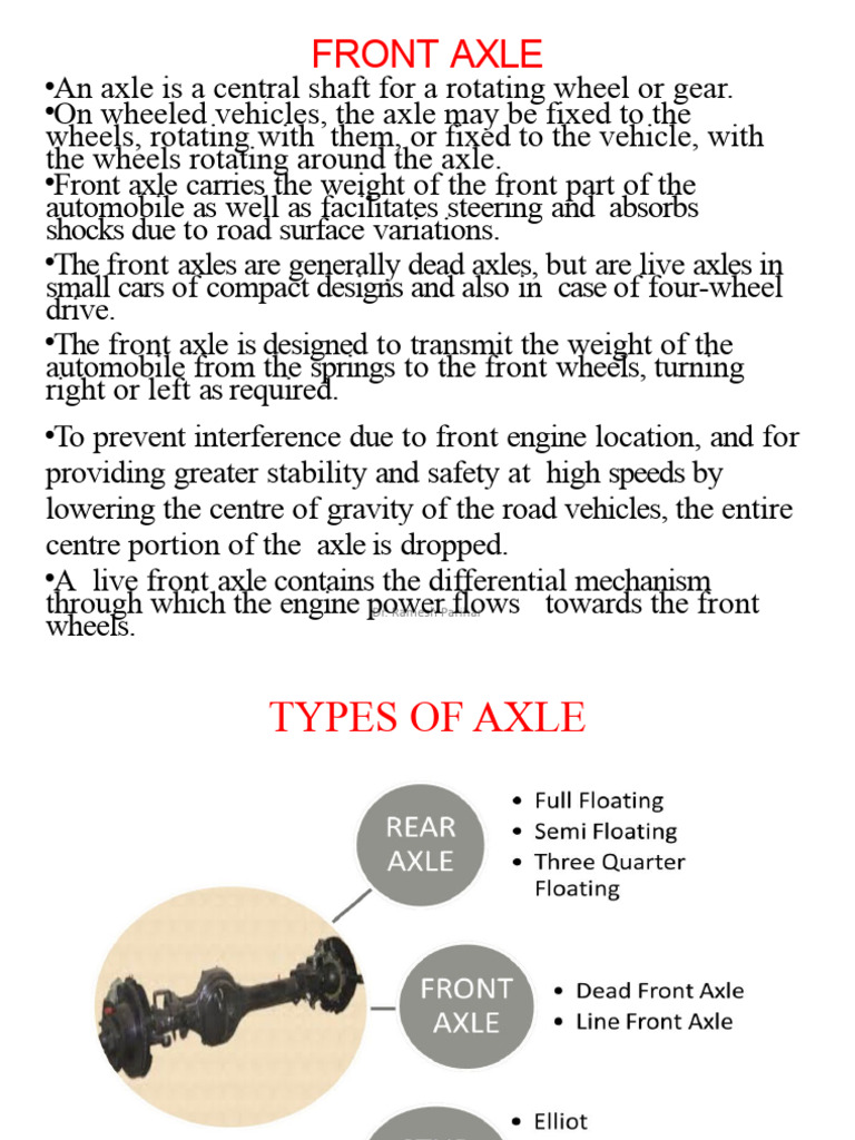 ME 206 Unit 5 | PDF | Steering | Axle