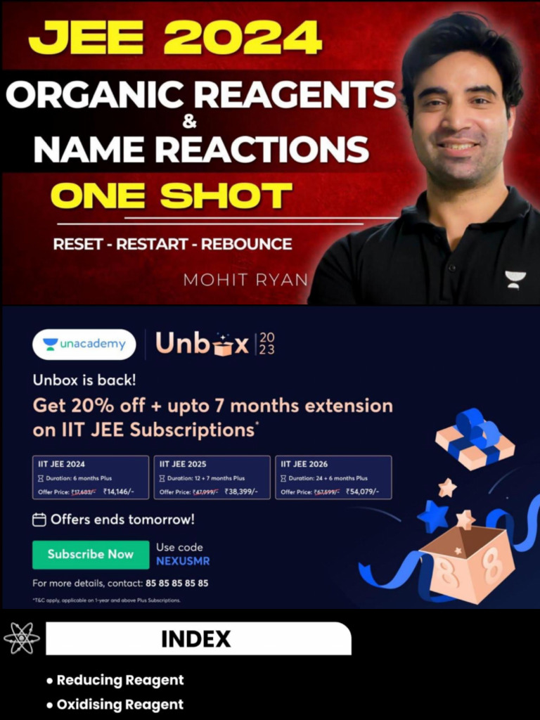 Organic Reagents and Name Reactions- (1) | PDF