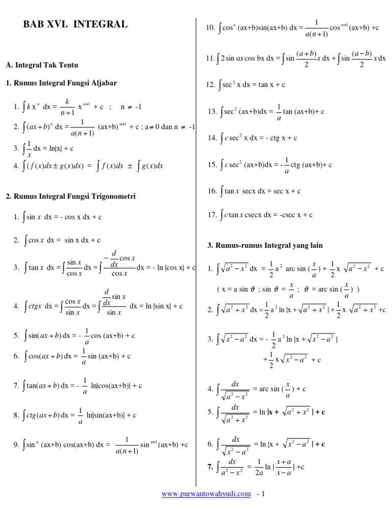 (123dok - Com) Bab Xvi Integral 2 | PDF