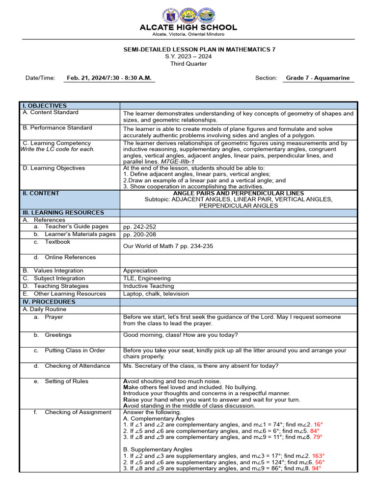 Linear Pair Vertical Angles Amira Pdf Angle Perpendicular