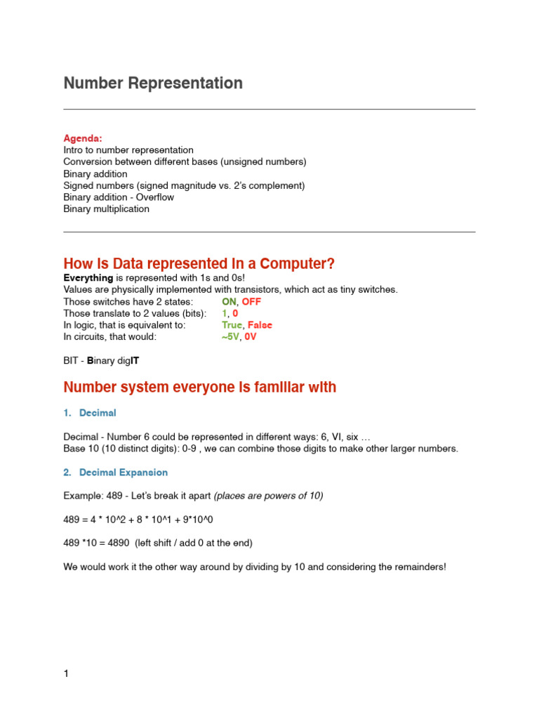 Understanding Number Representation | PDF | Elementary Mathematics ...