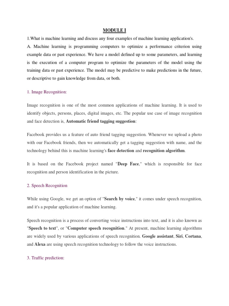 ML Module I | PDF | Support Vector Machine | Statistical Classification