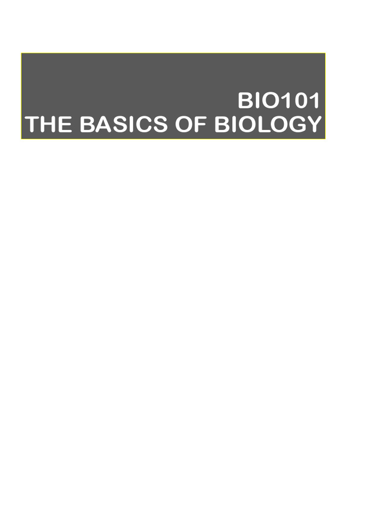 BIO101-Week 6 - Basics of Biology-eLECTURE-BUPWEB-2020 | PDF | Plants | Photosynthesis