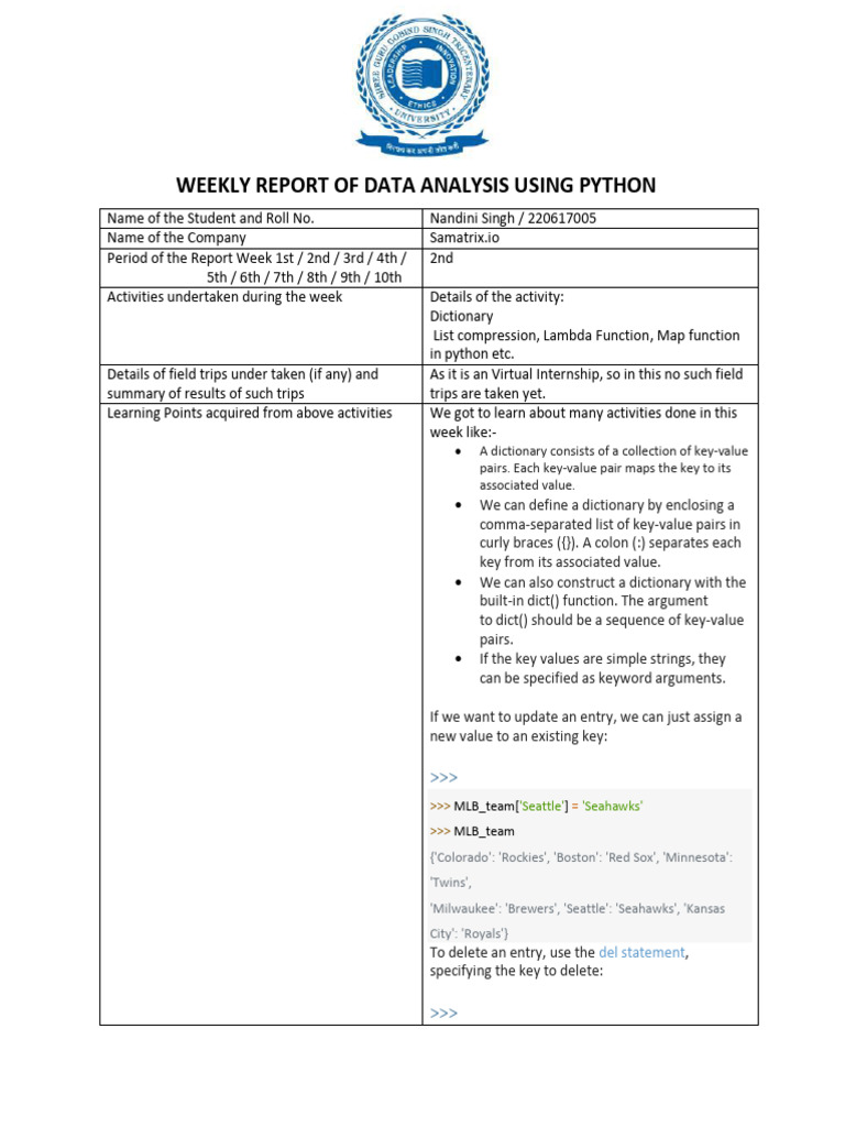2nd Week Report | PDF | Anonymous Function | Control Flow