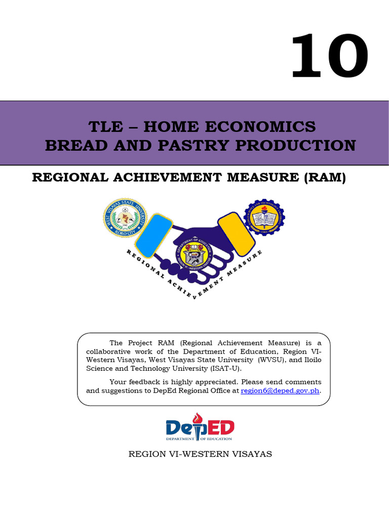 RAM-TLE10 Bread and Pastry Production | PDF | Cakes | Baking