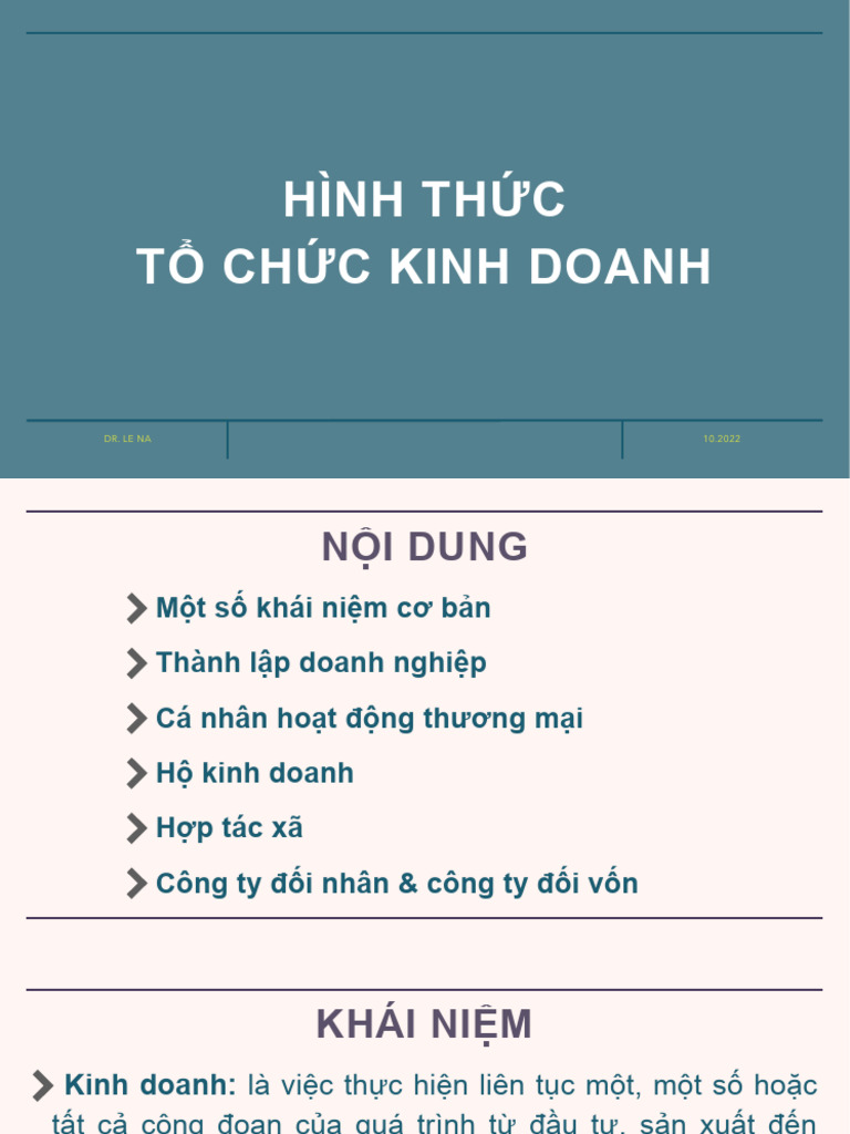 Hình TH C T CH C Kinh Doanh | PDF