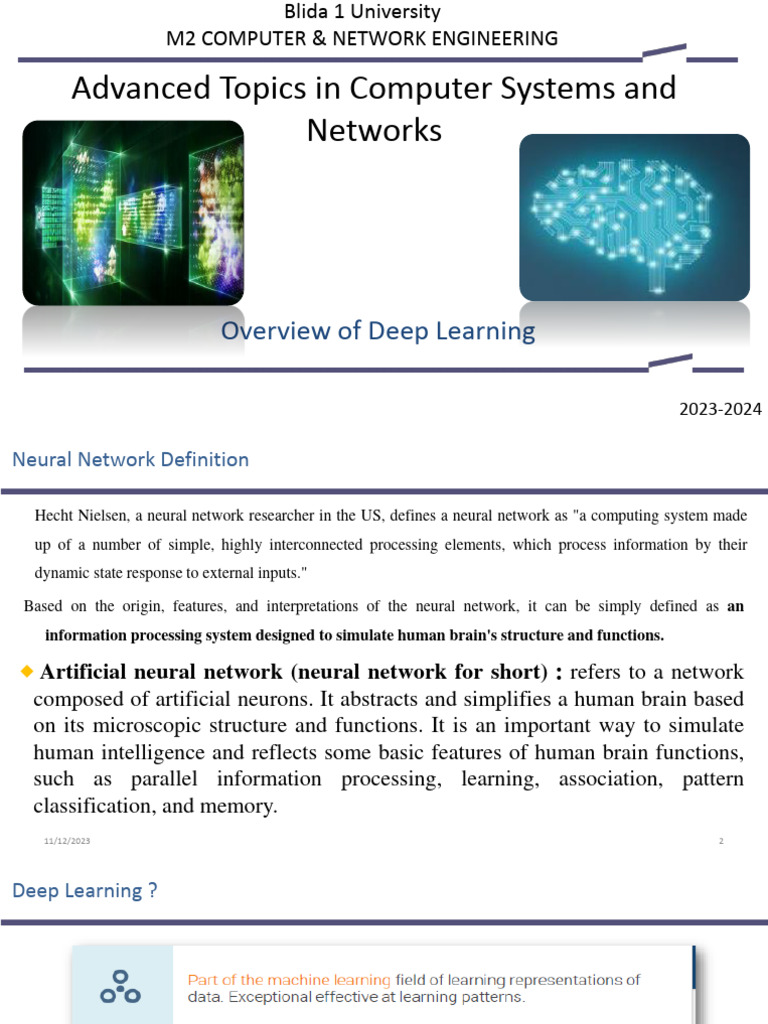 Deep Learning | PDF | Artificial Neural Network | Deep Learning