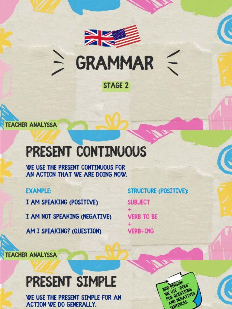Grammar Stage 2 | PDF | Verb | Adjective